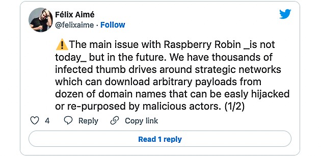 Microsoft links Raspberry Robin malware to Evil Corp attacks